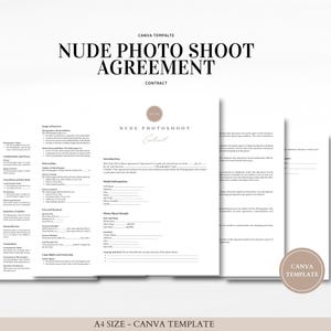 Nude Photo Shoot Agreement Template - Professional Contract for ...