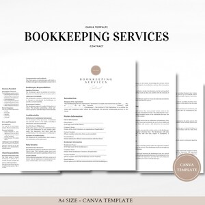 Bookkeeping Services Agreement - Professional and Customizable ...