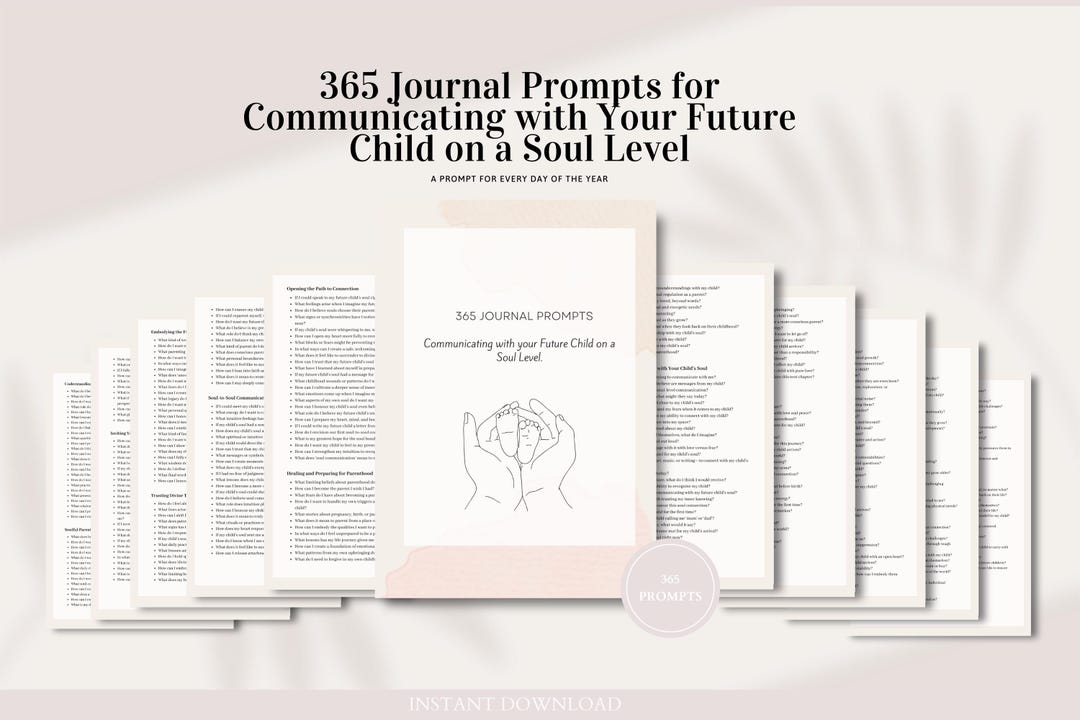 365 Journal Prompts for Communicating With Your Future Child on a Soul ...