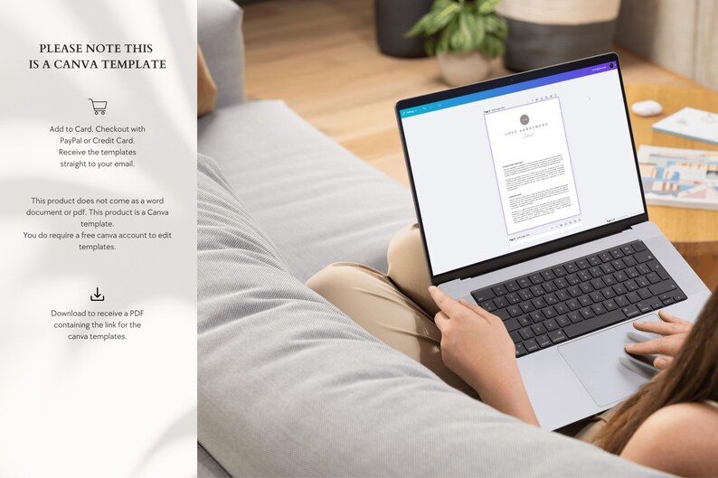 Love Agreement Contract Template | Editable Relationship Commitment ...
