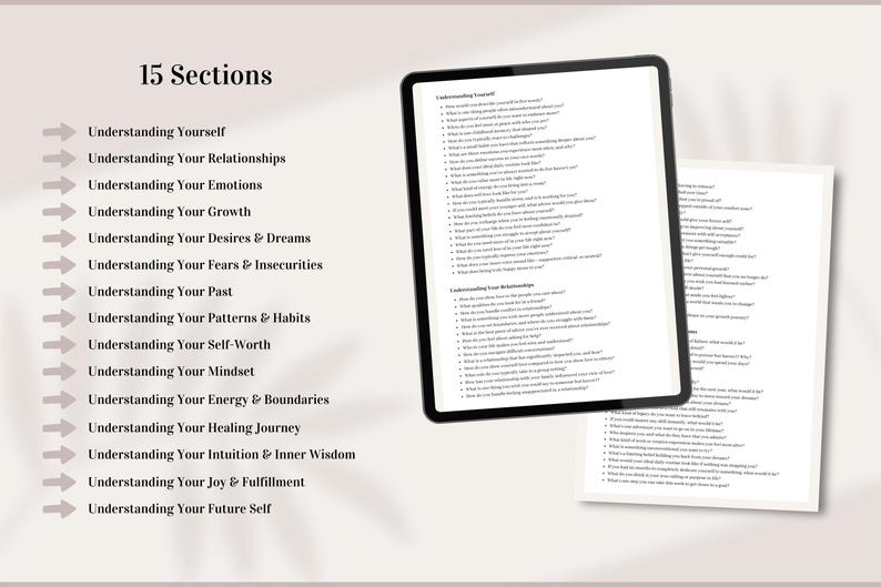 365 Journal Prompts for Beginners Digital PDF Download Daily Guided ...