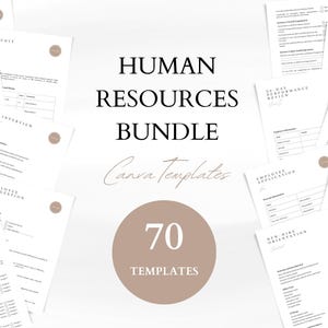 HR Templates Bundle for Canva - Employee Onboarding, Policies, Project ...