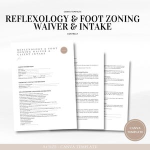Reflexology & Foot Zoning Liability Waiver Canva Template | Client ...