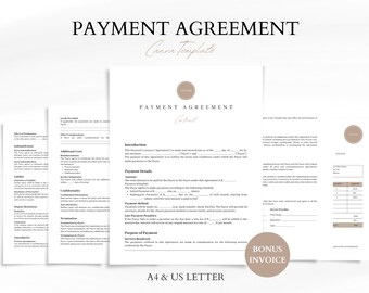Payment Plan Agreement, Payment Plan Contract - Etsy