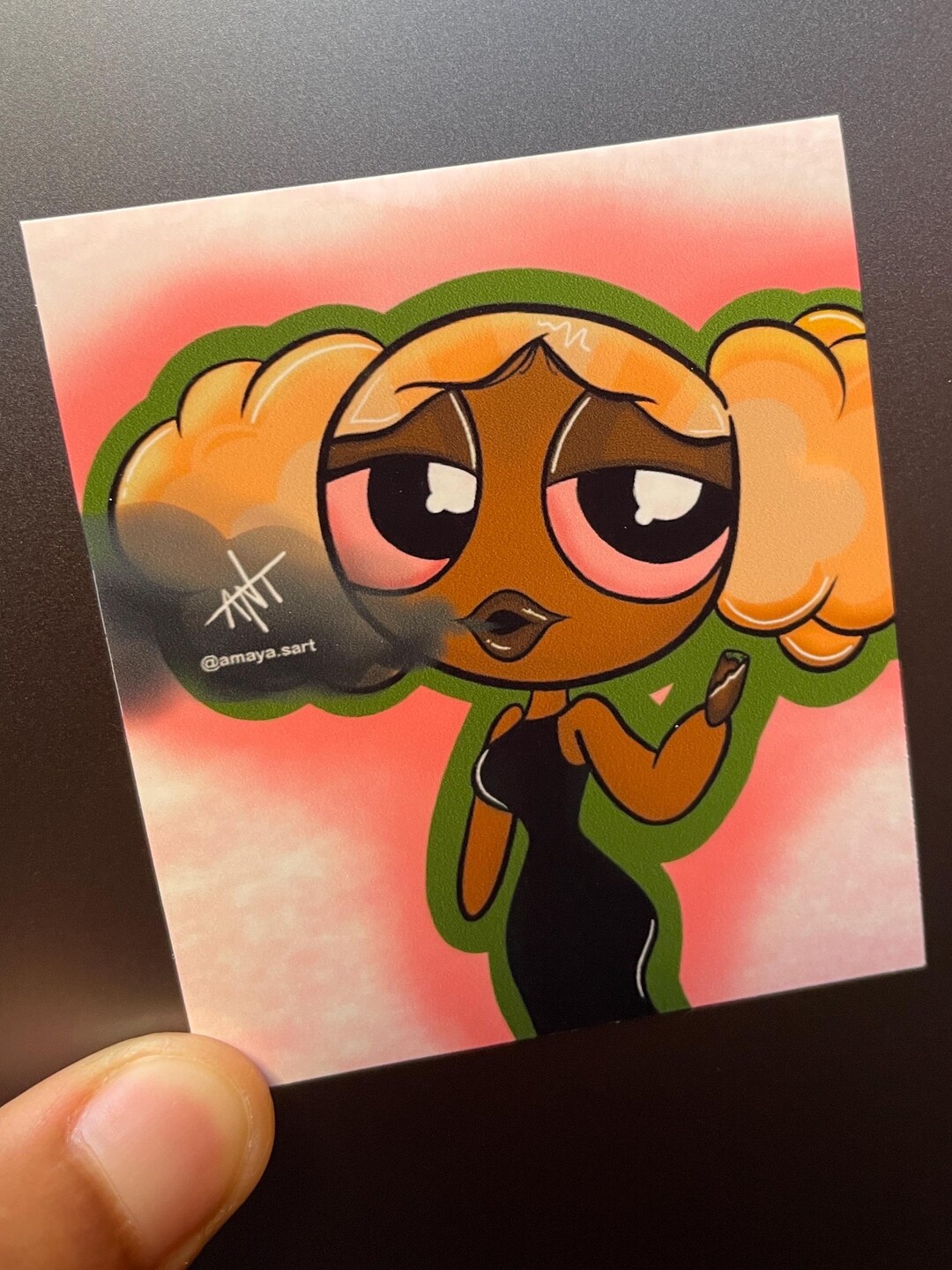 420 Powerpuff Girl | Weatherproof Glossy Sticker - Etsy