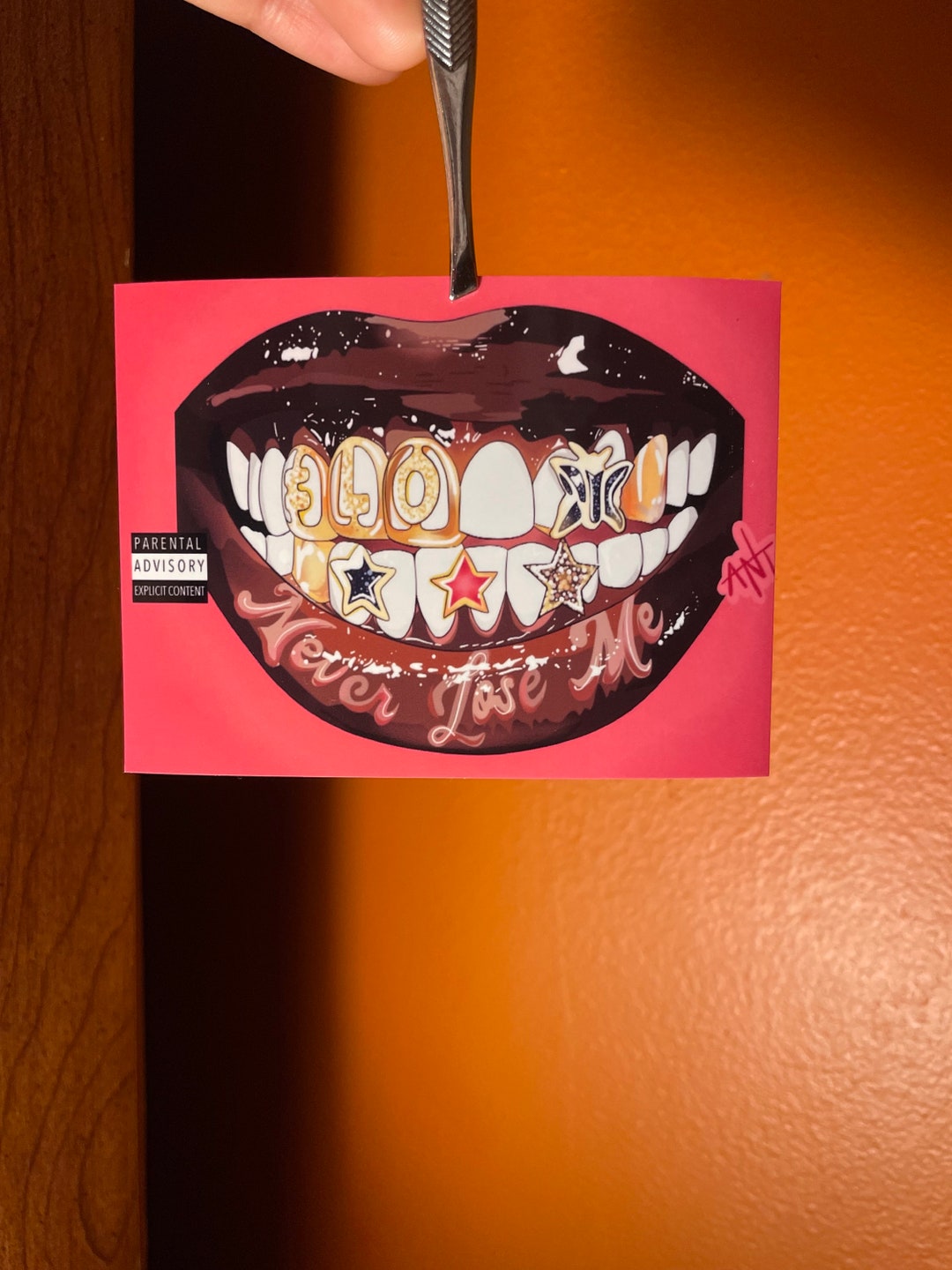 Flo Milli Album Cover Pink Grills Weatherproof Glossy Sticker - Etsy