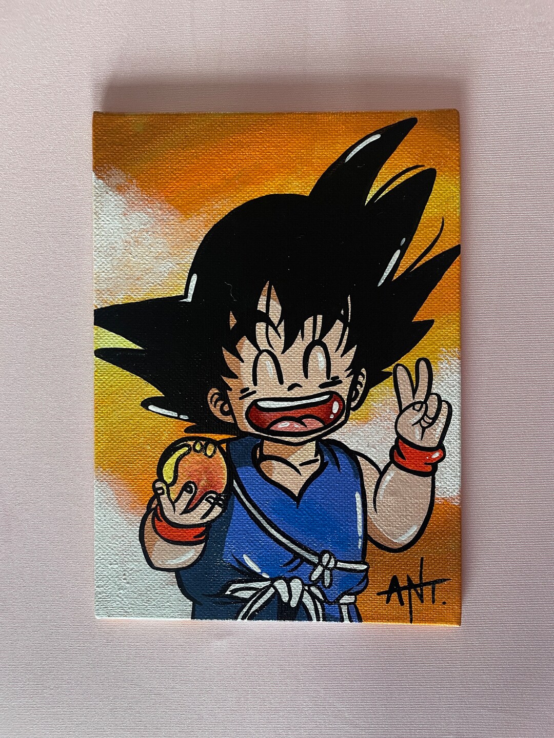 Goku , DBZ Acrylic Painting - Etsy