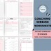 Coaching Session Worksheet, Coaching Program Worksheet, Coaching ...