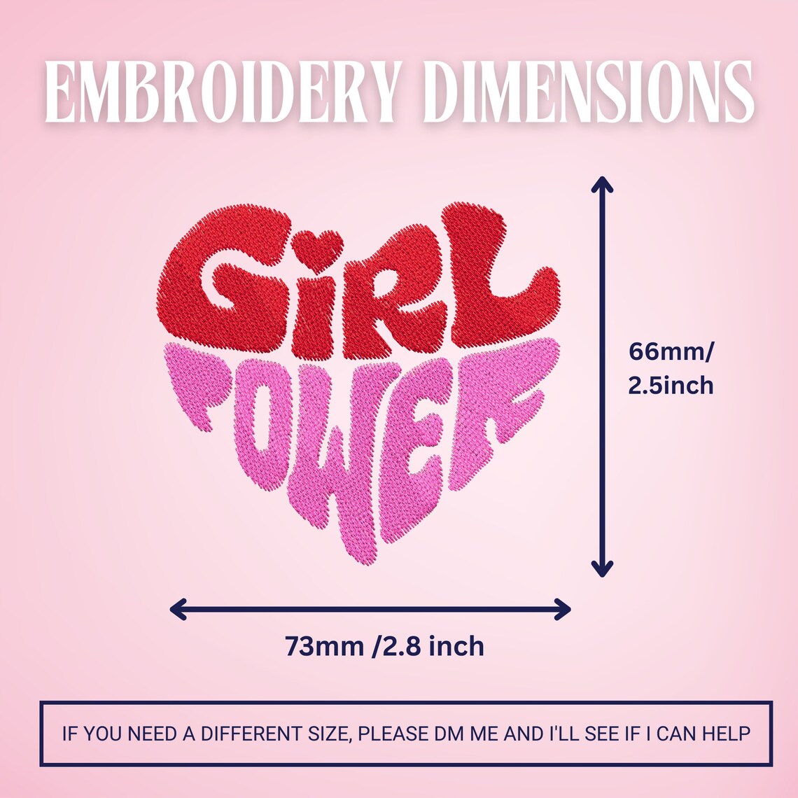 Girl Power Embroidery, Girl Embroidery Design, Machine Embroidery ...