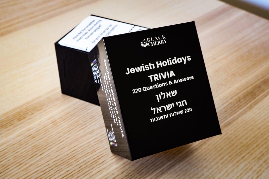 Jewish Holiday Trivia Card Game: Fun Family Education - Etsy