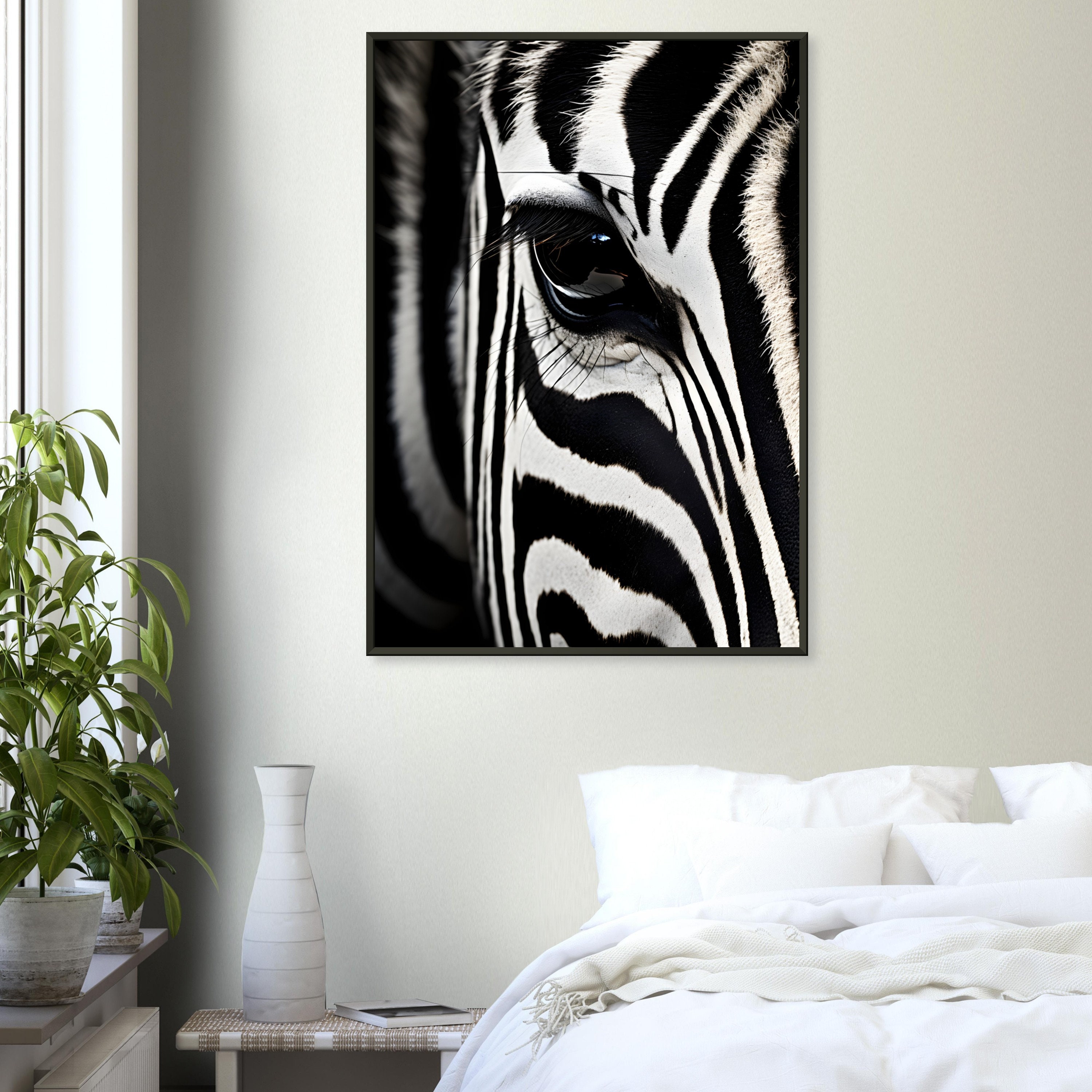 Zebra Close up Art, Black and White Art, Animal Print, Wall Art, Poster ...