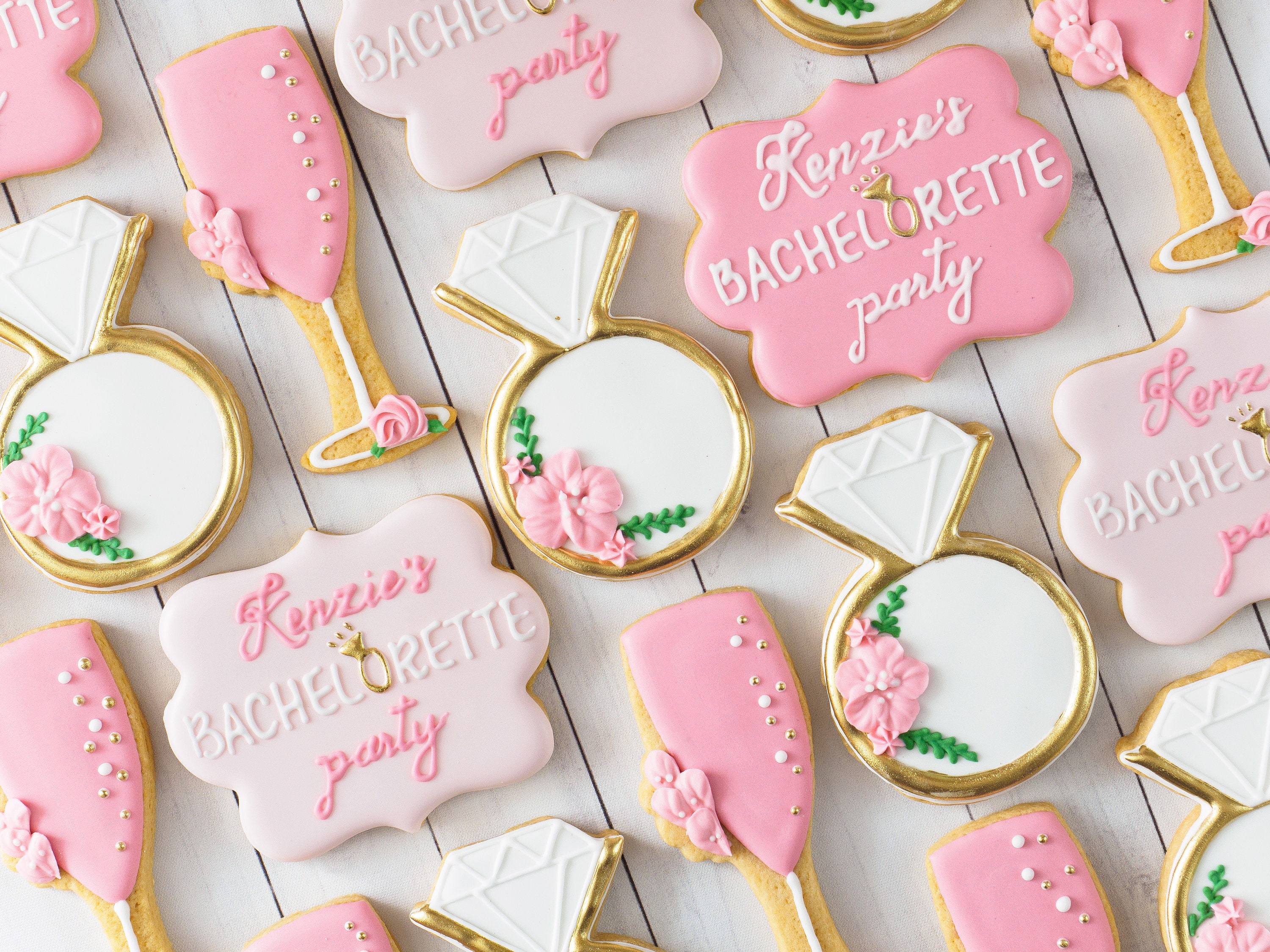 Bachelorette Cookies / Stagette Cookies / Engagement Cookies - Etsy