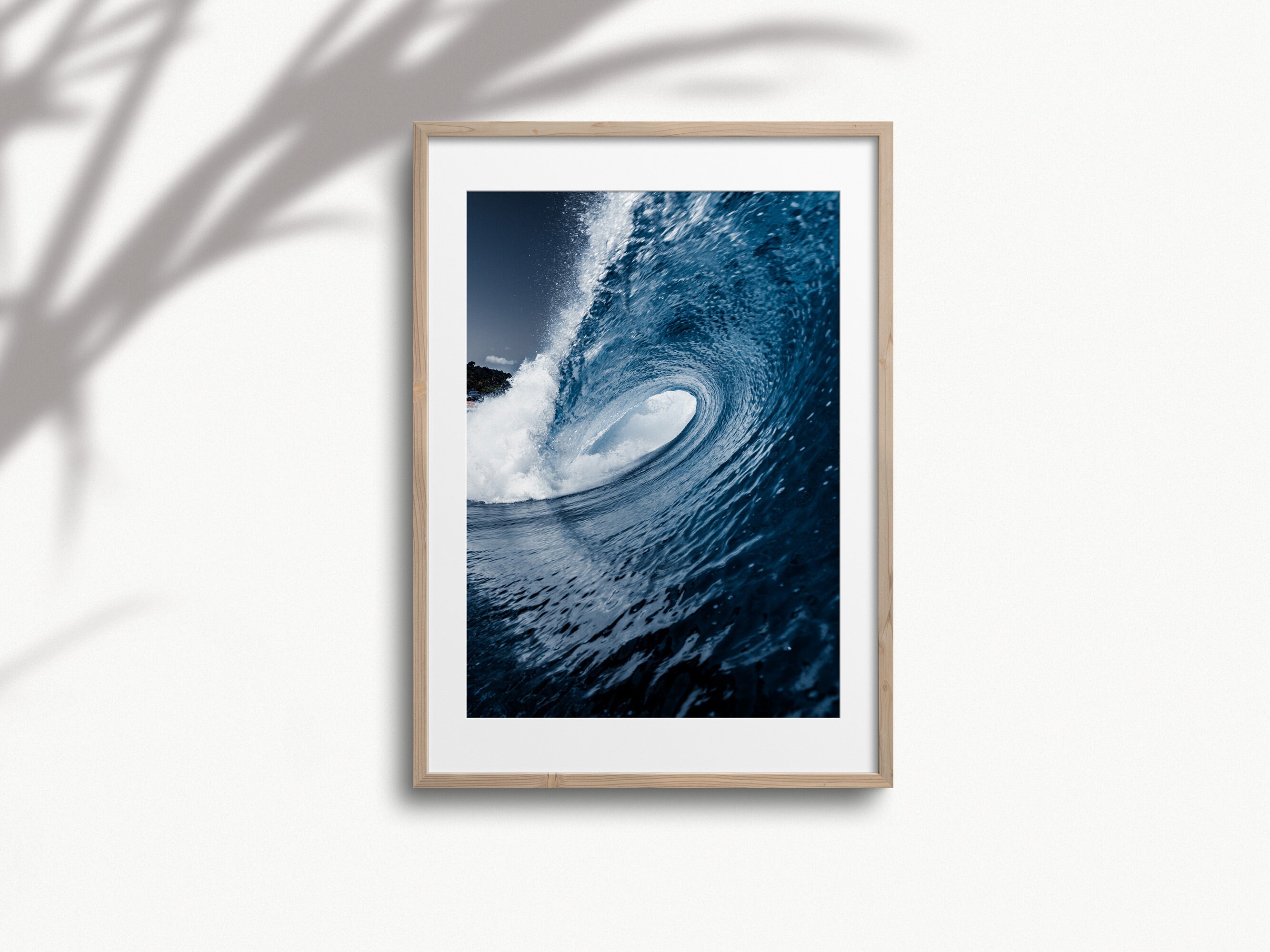 Blue Wave Print, Wave Wall Art, Waves Print, Ocean Wave Art, Modern ...