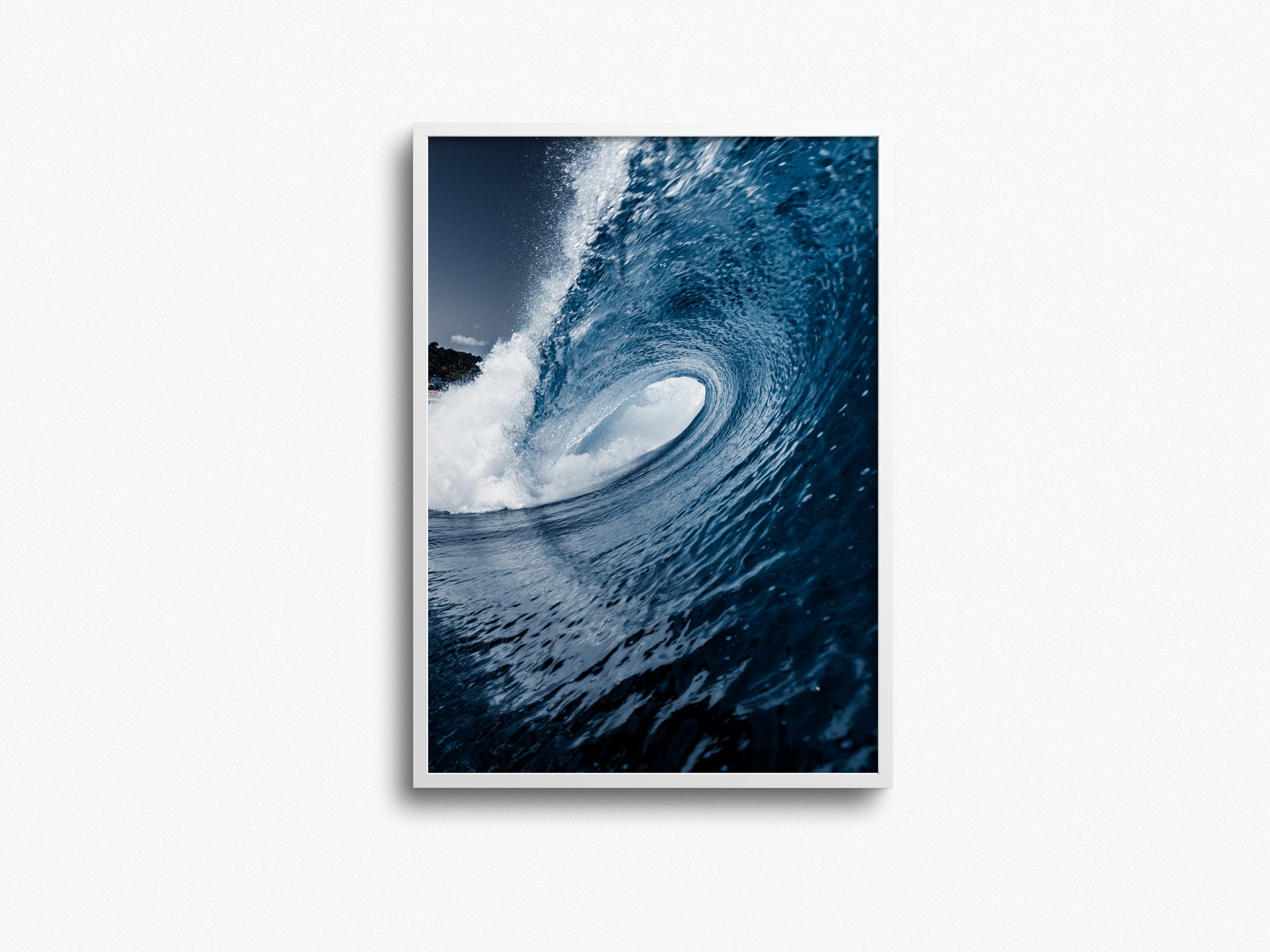 Blue Wave Print, Wave Wall Art, Waves Print, Ocean Wave Art, Modern ...
