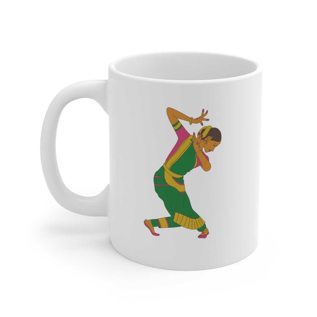 Bharatanatyam Mug, Indian Classical Dance Mug, Gift for Women, Samosa ...