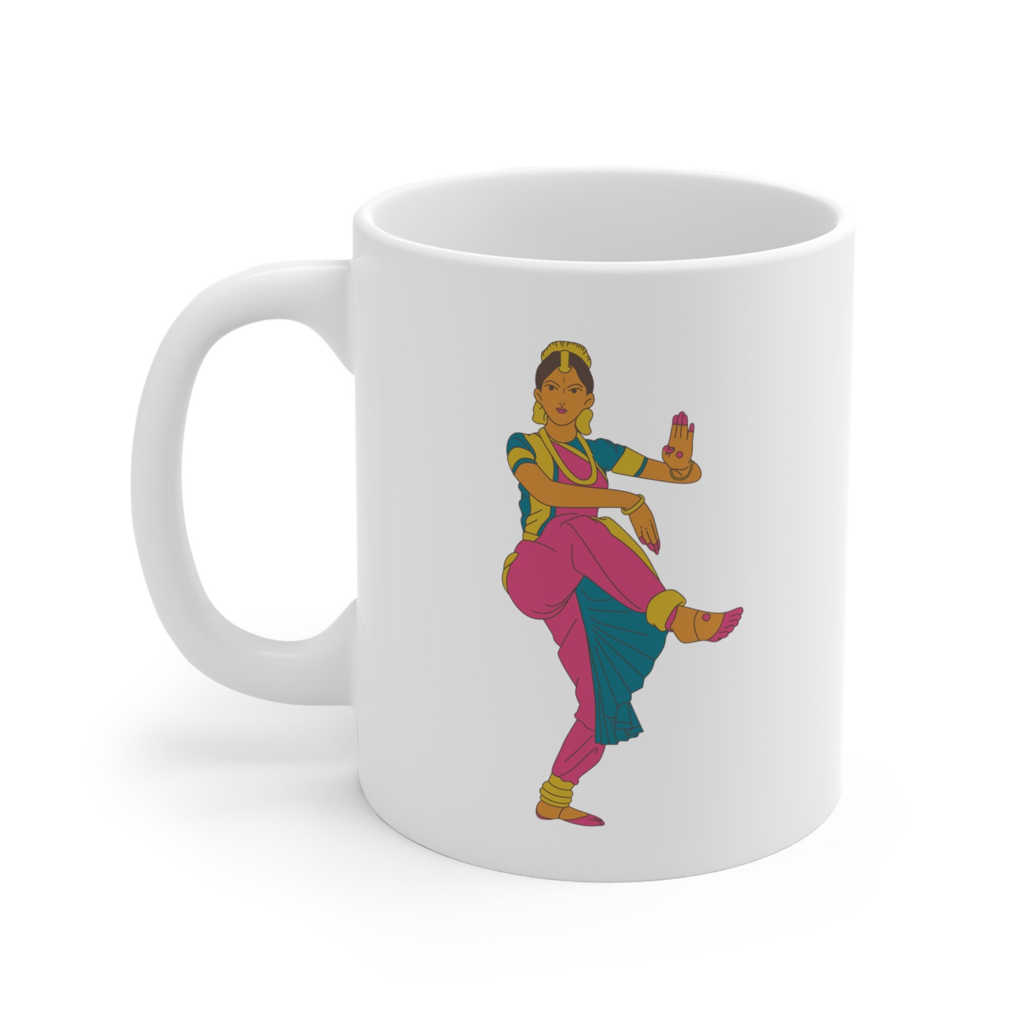 Bharatanatyam Mug, Indian Classical Dance Mug, Gifts for Women, Samosa ...