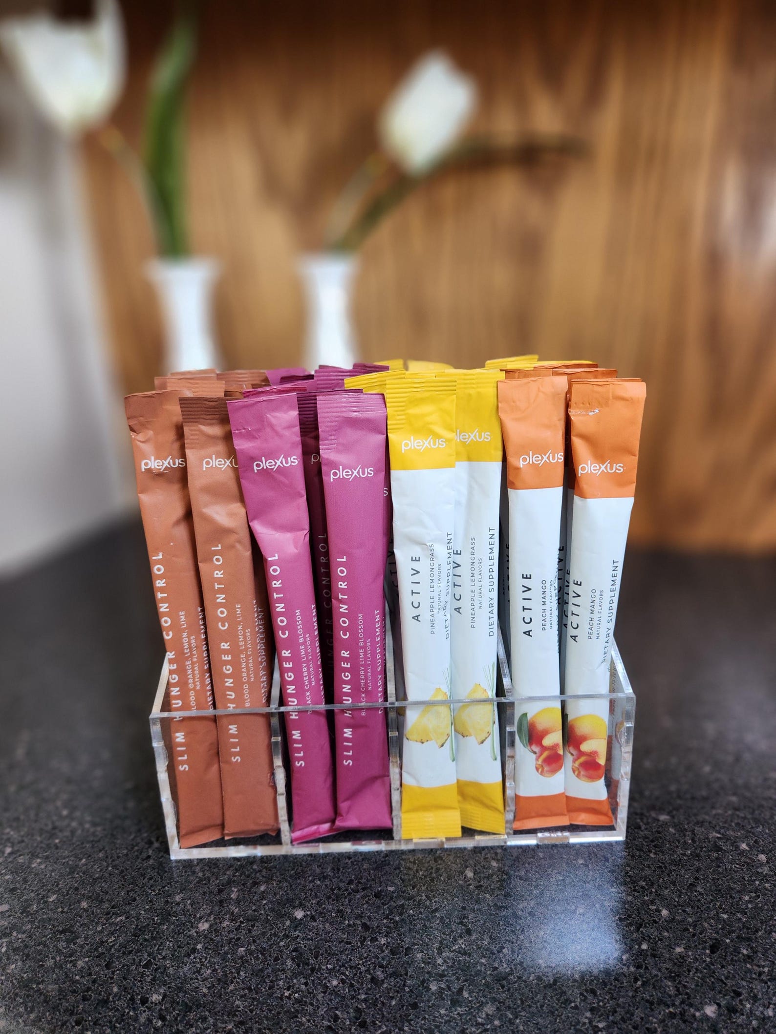 Large Powdered Drink Packet Organizer WIDE 4 Slot Design (more Packets ...