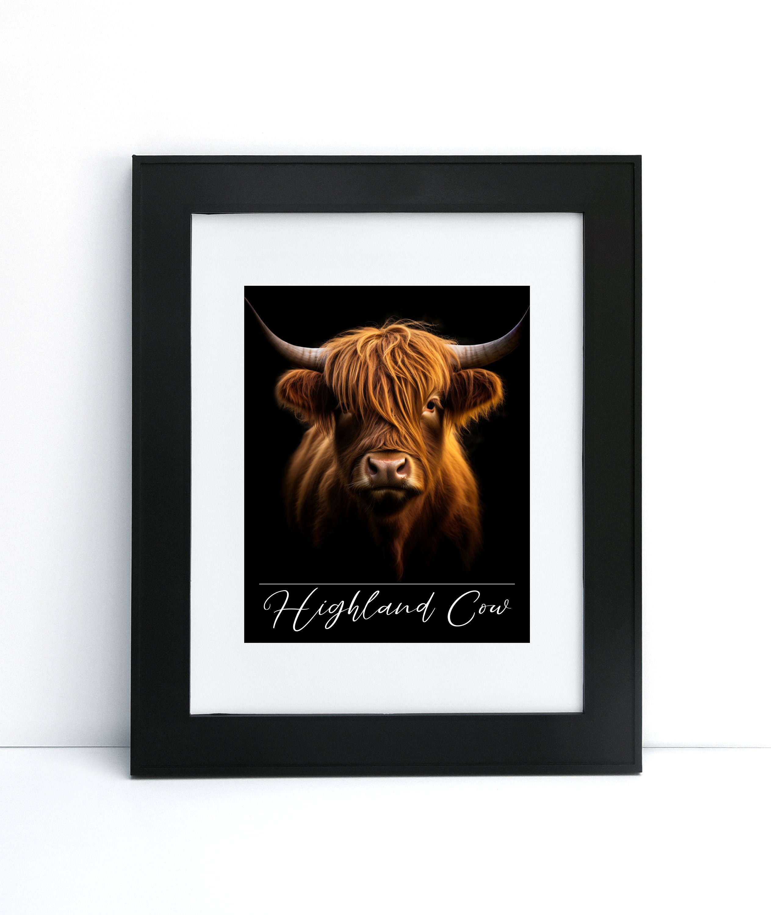 Highland Cow Wall Art Printable Rustic Wall Decor Animals Farmhouse ...