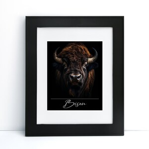 Bison Wall Art Printable Rustic Wall Decor Animals Farmhouse Decor ...