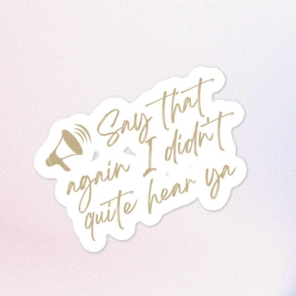 I Didnt Hear - Etsy