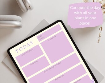 Printable Daily Planner - Meal Planner, Water Tracker, to Do List ...
