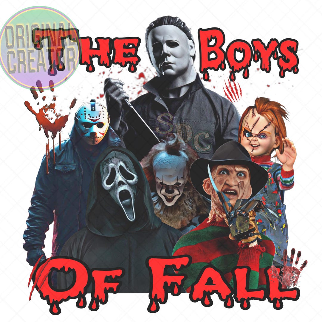 The Boys of Fall Trendy Horror Halloween Sublimation, Pennywise ...