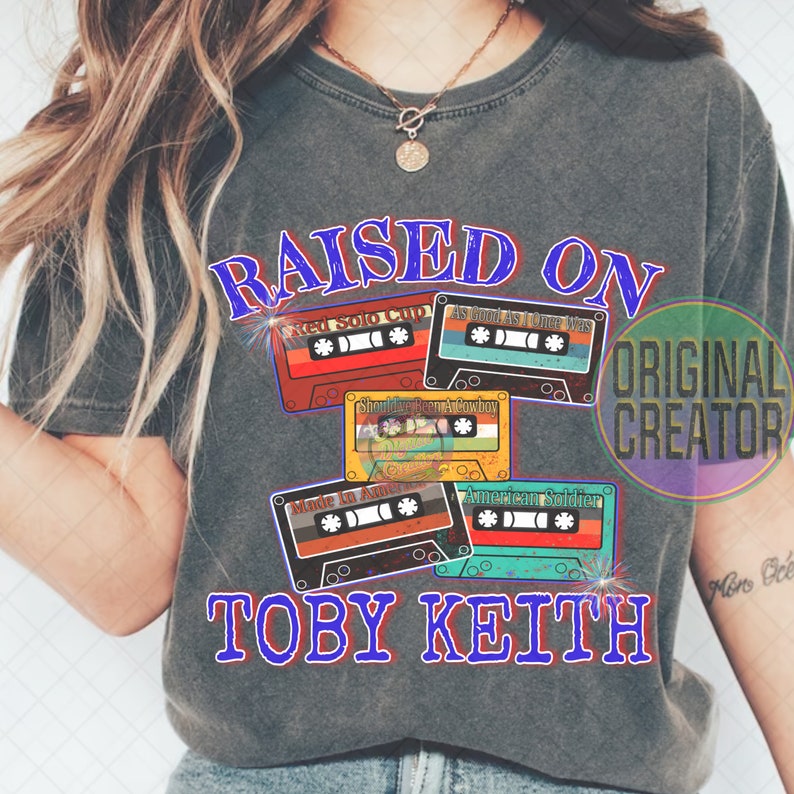 Raised on Toby Keith Sublimation Png Dtf, Toby Keith Svg, Toby Keith ...