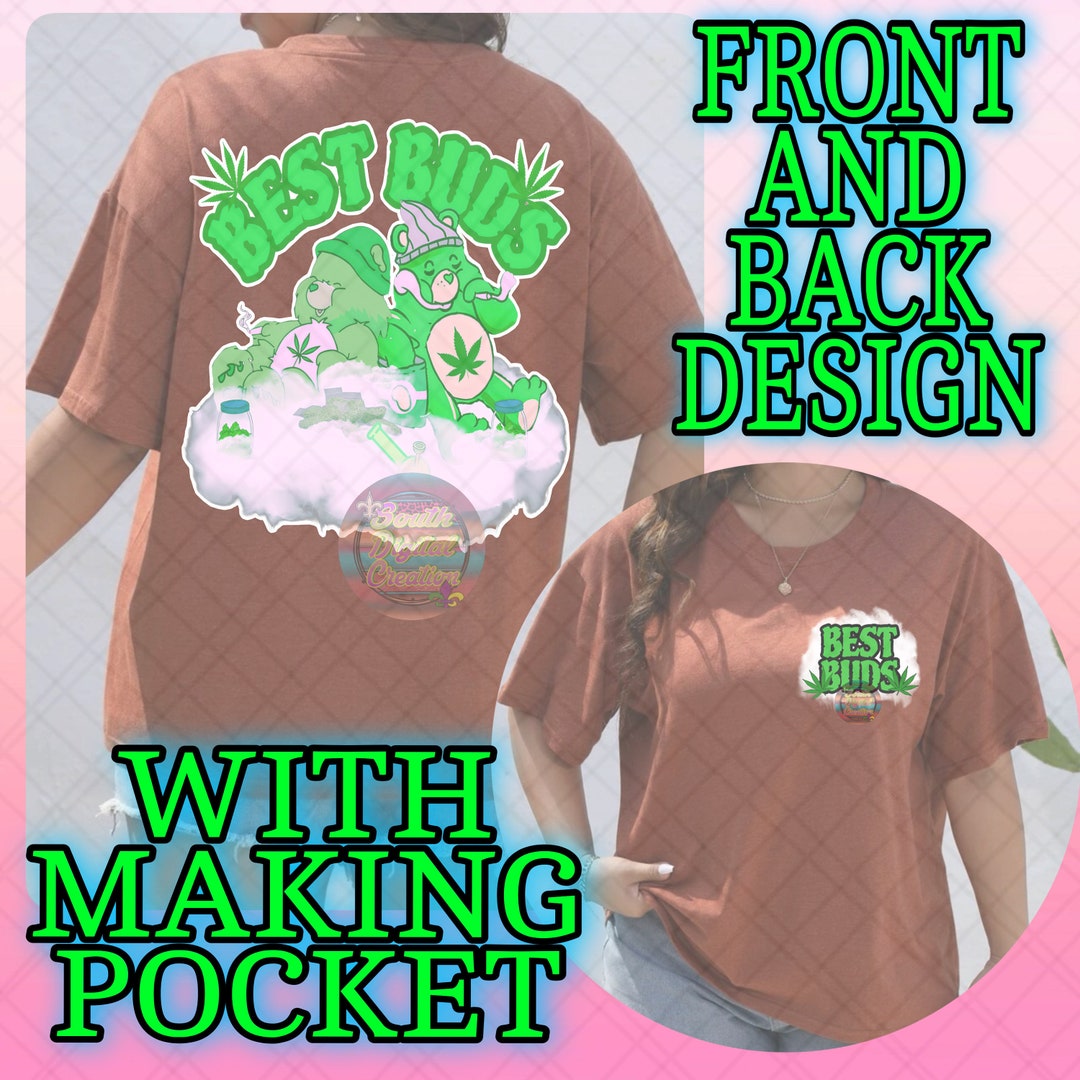 BEST BUDS CAREBEAR Weed Sublimation With Pocket , Weed Sublimation ...