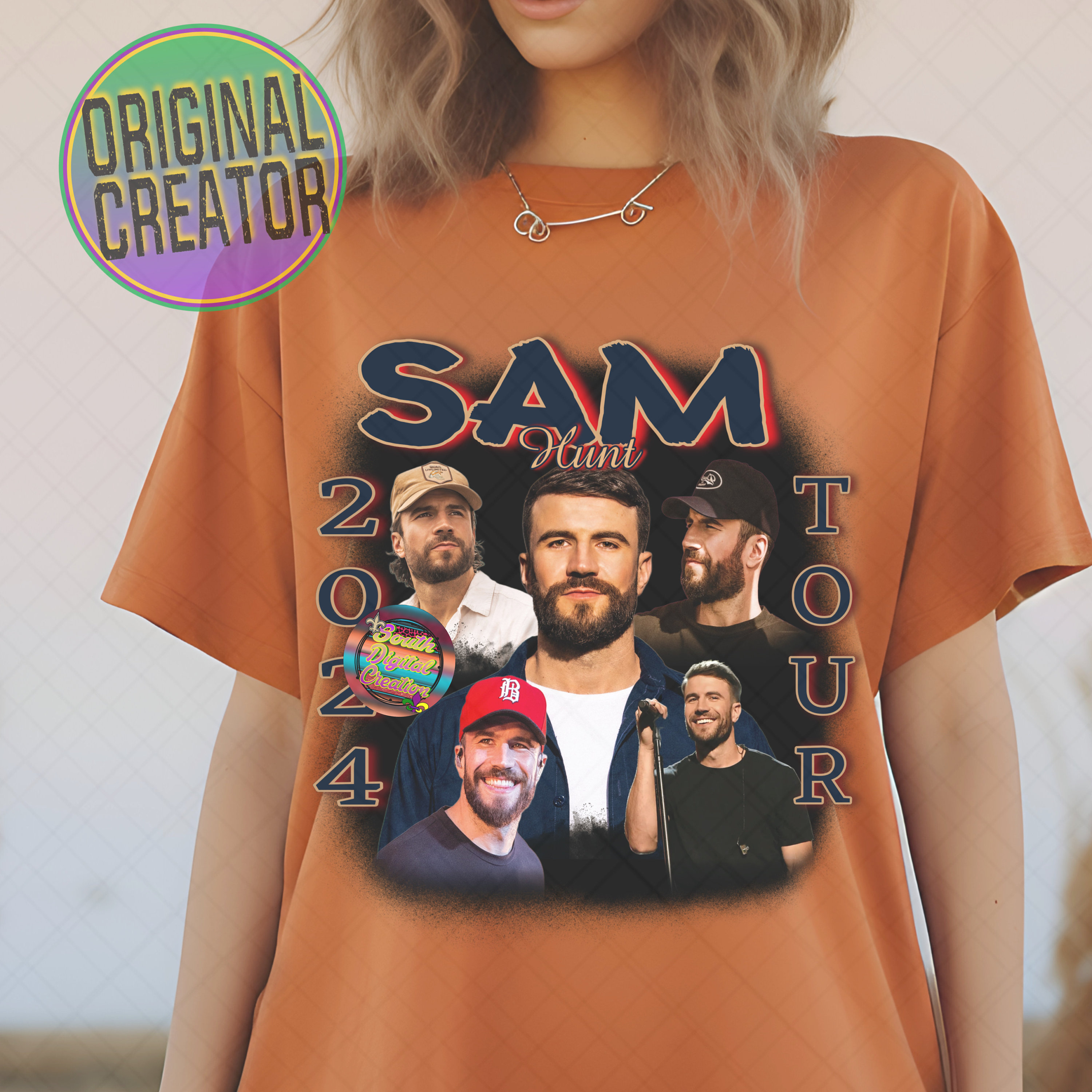 Sam Hunt 2024 Tour Sublimation Png Dtf, Sam Hunt Sublimation, 2024 Sam ...
