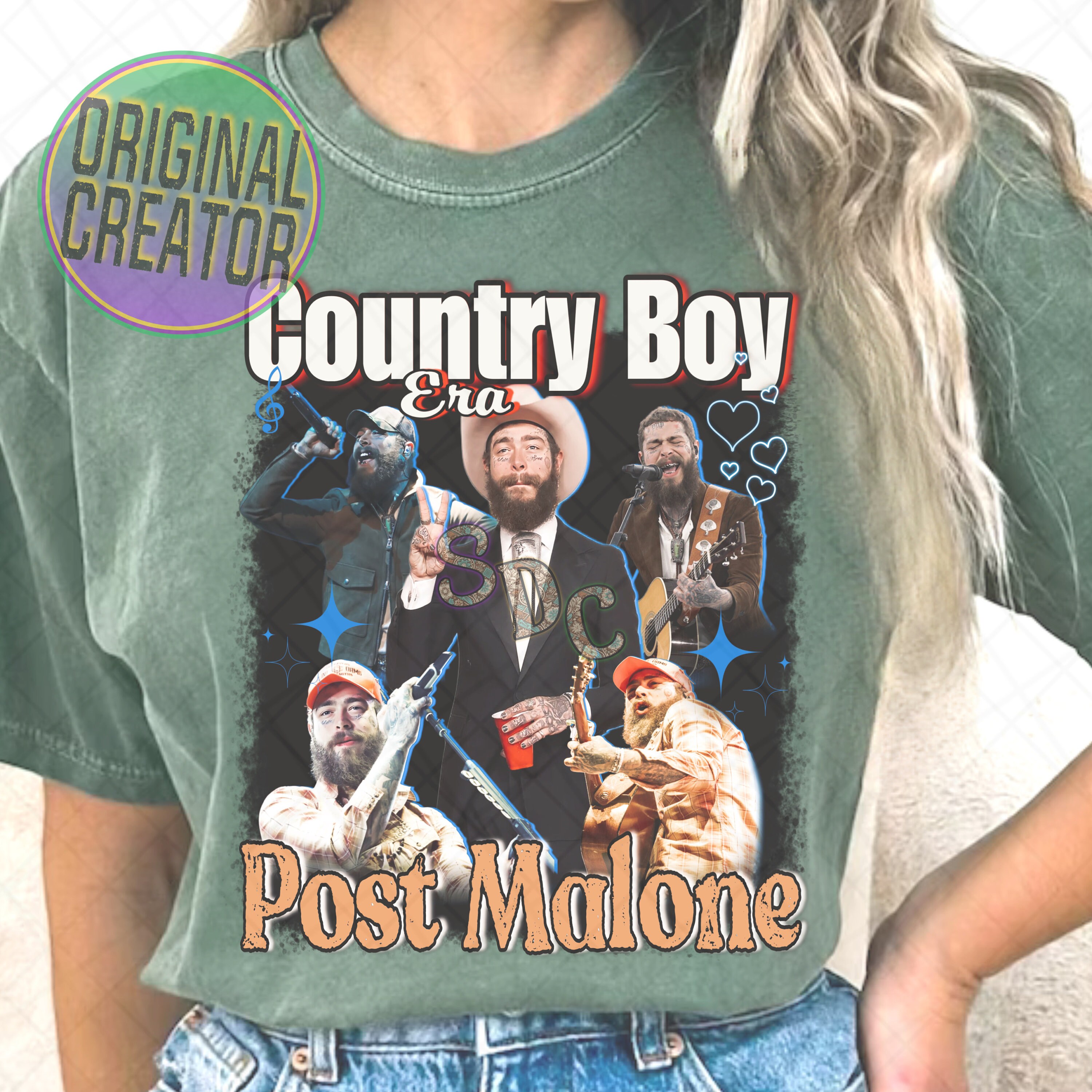 Country Boy Era Post Malone Sublimation, Country Music Png, Post Malone ...