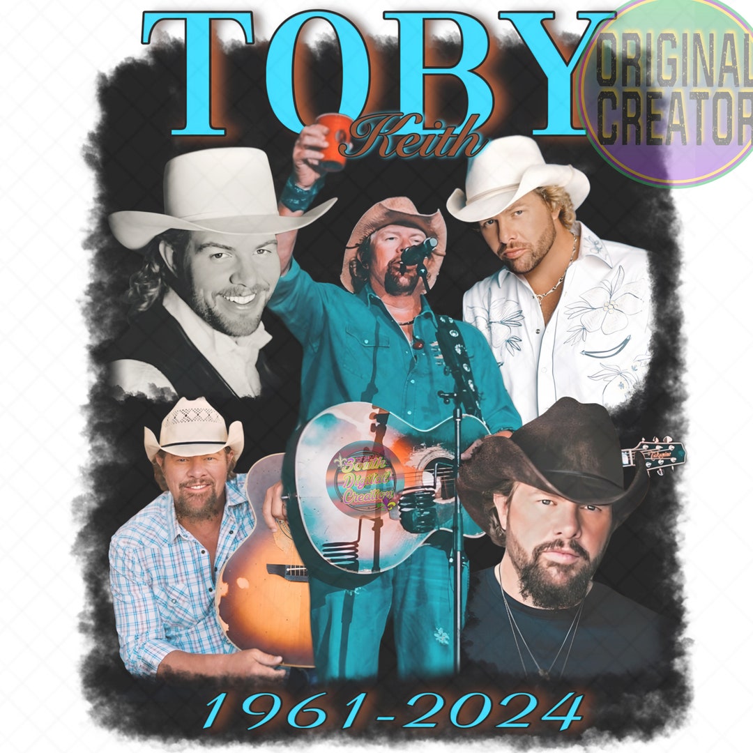 Toby Keith 1961-2024 Sublimation Png Dtf, Toby Keith Sublimation ...