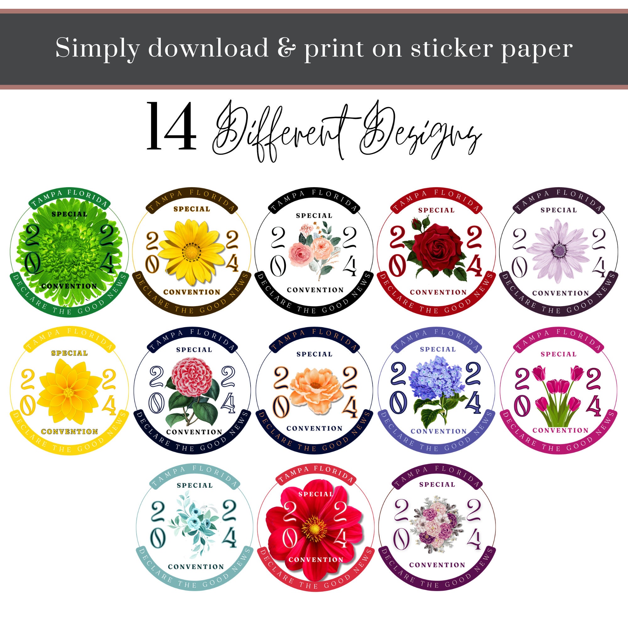 2024 Special Convention Sticker Instant Download Gift for Convention ...