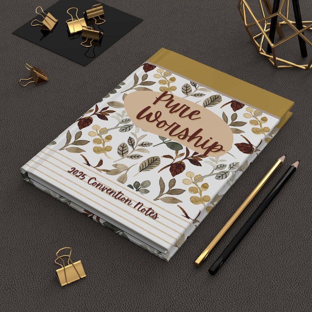 2025 Convention Notebook | Boho Leaves Hardcover Journal | Pure Worship ...