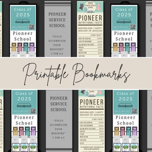 2025 Pioneer School Bookmark Printable | Digital Variety Pack | PSS PDF ...