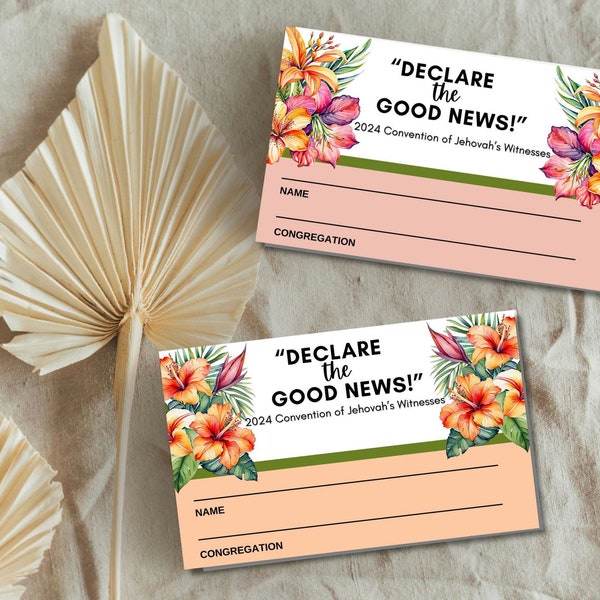 2024 Convention Lapel Card - Etsy