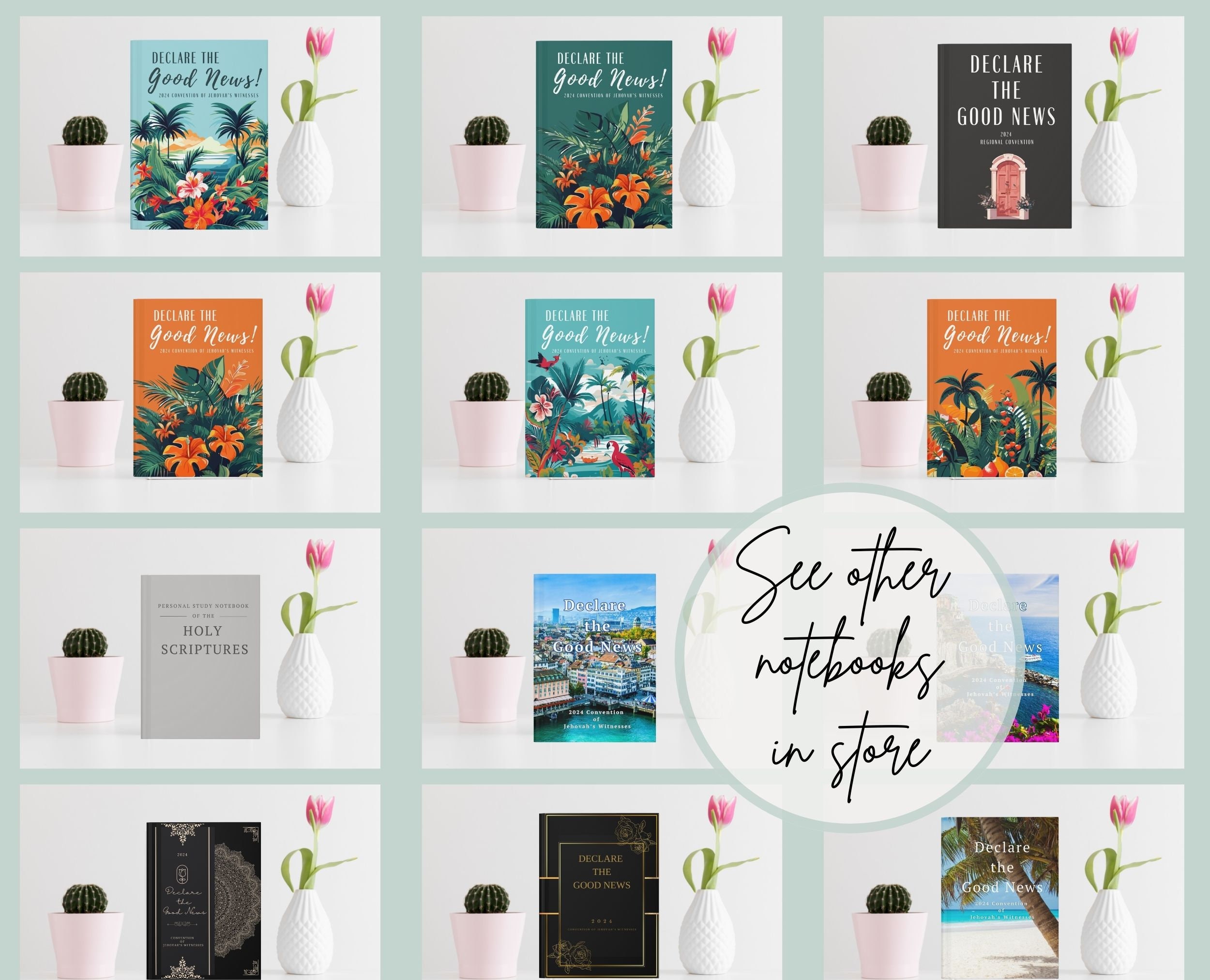 2024 Convention Notebook Paradise Island Landscape Hardcover Journal ...