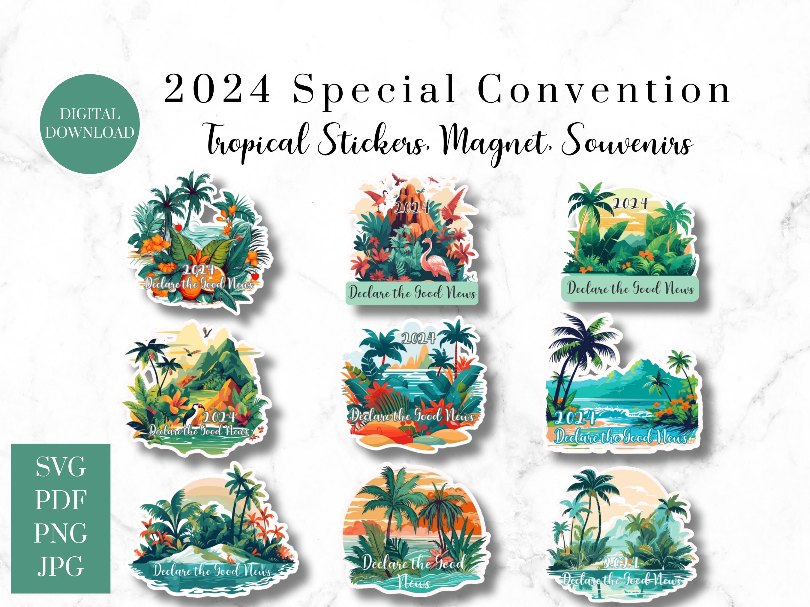 2024 Special Convention Stickers Instant Download Gift for Convention ...