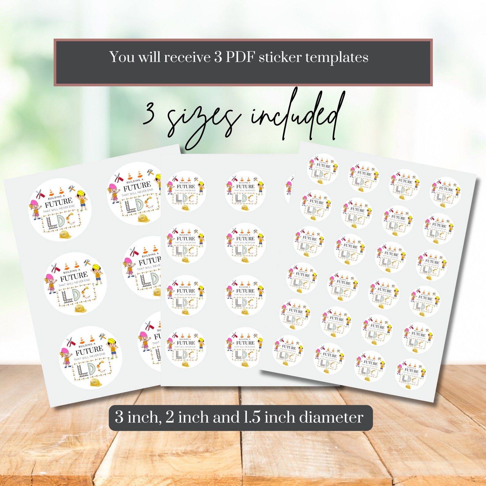 LDC Clipart Kids Clipart PDF Digital Download Printable Sticker Kingdom ...