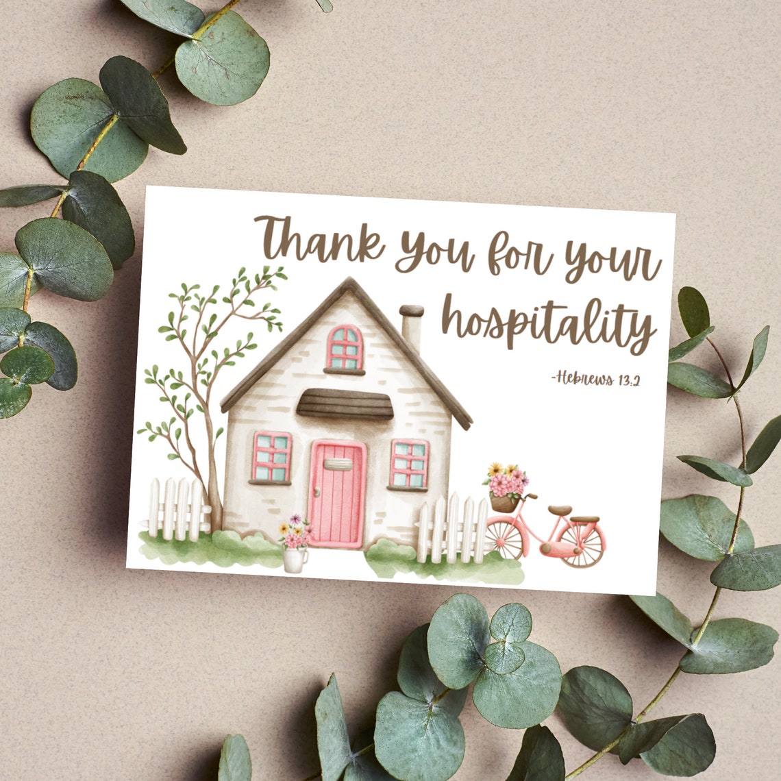 Printable Thank You Hospitality Card 2024 Special Convention Printable ...