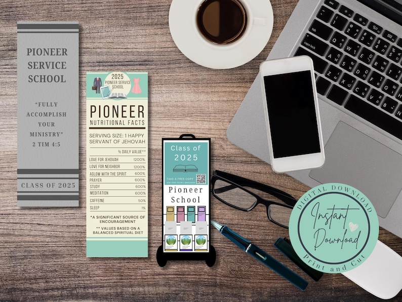 2025 Pioneer School Bookmark Printable Digital Variety Pack PSS PDF ...