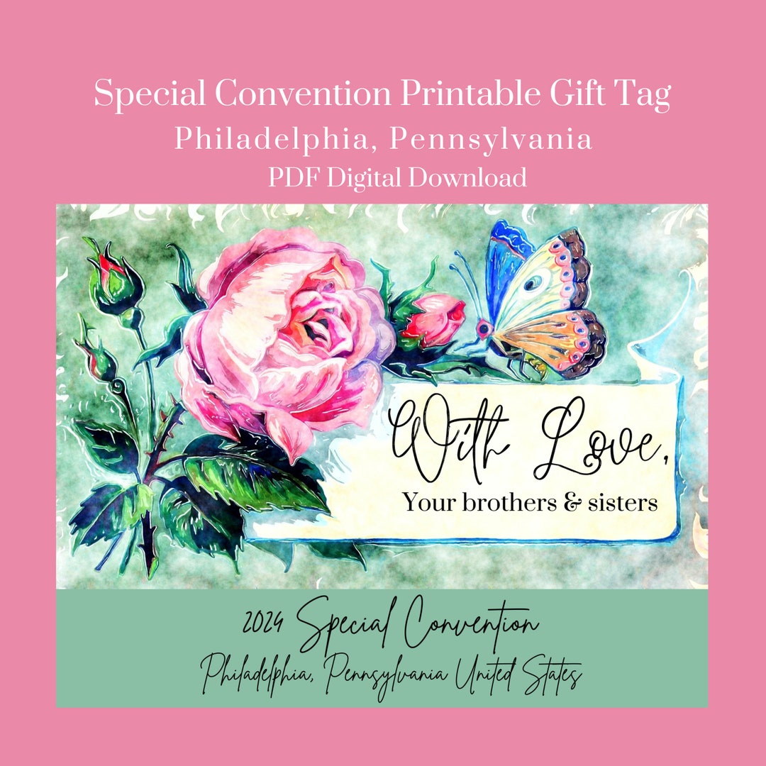 2024 Special Convention Gift Tag Instant Download for Convention 2024 ...
