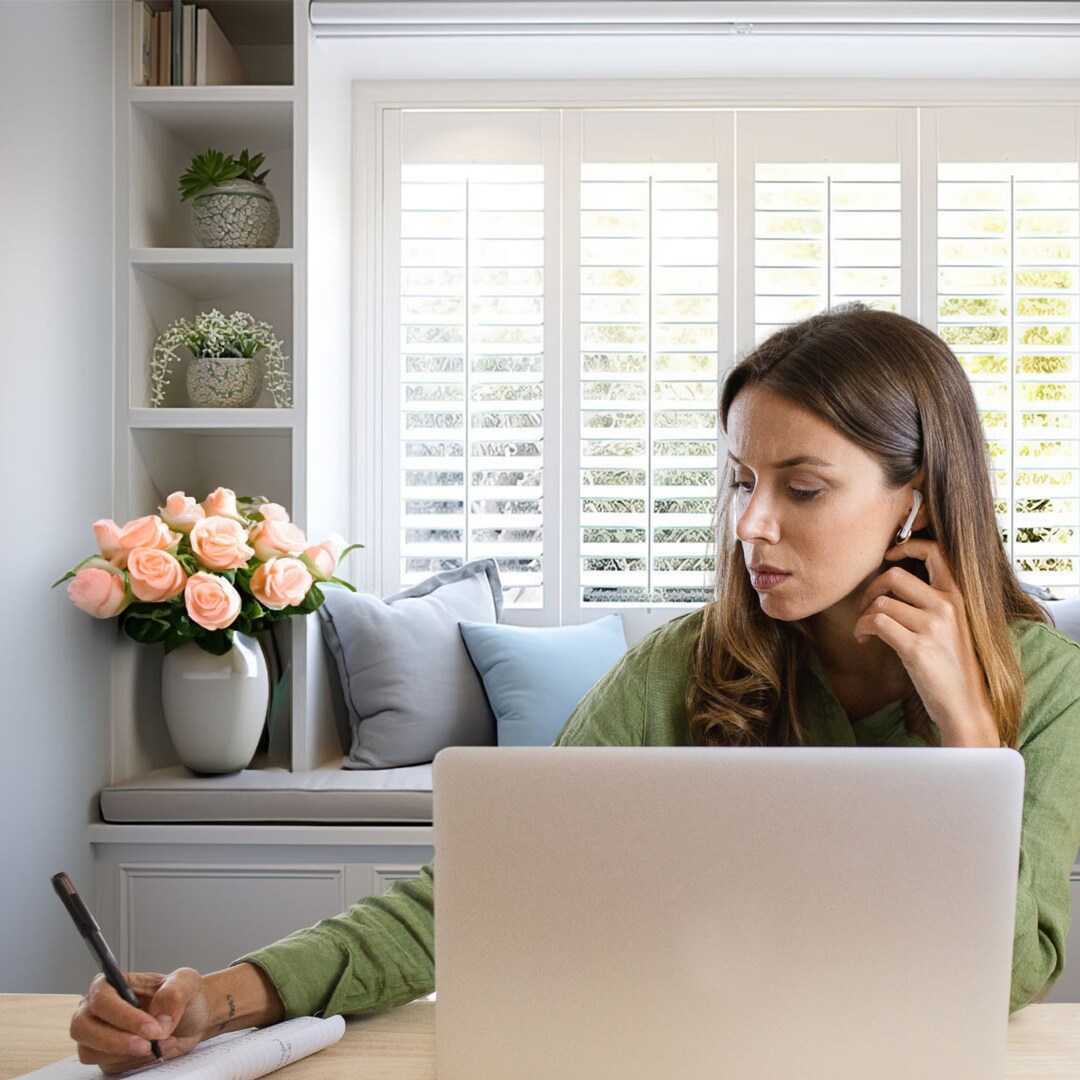 Zoom Office Background, Home Office Virtual Meeting Background, Window ...