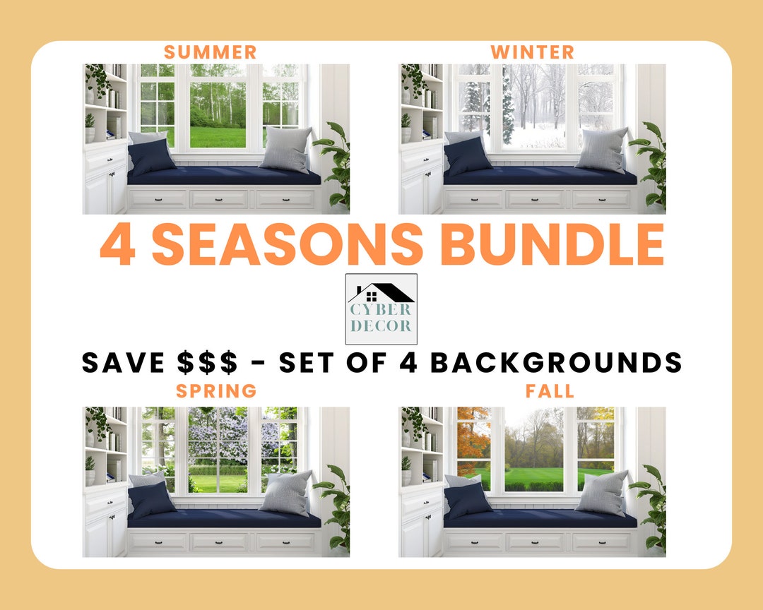 Spring Summer Zoom Background Home Office Backdrop, Seasons Zoom ...