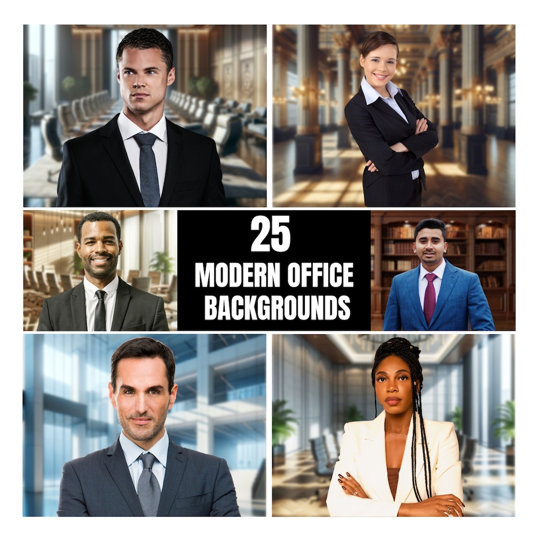 Modern Office Background for Professional Headshot, 25 Soft Focus ...