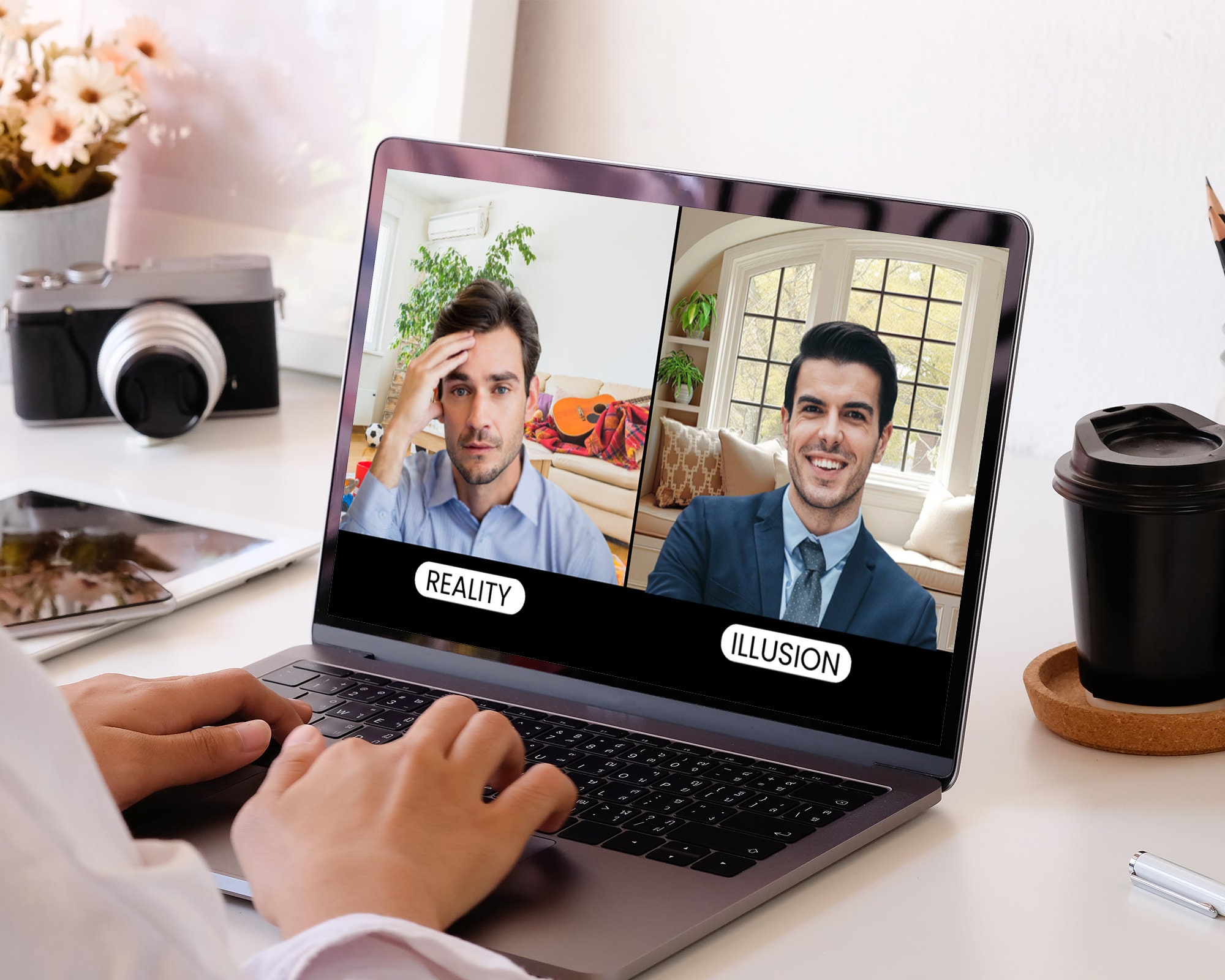 Zoom Background Home Office, Virtual Meeting Background, Window ...