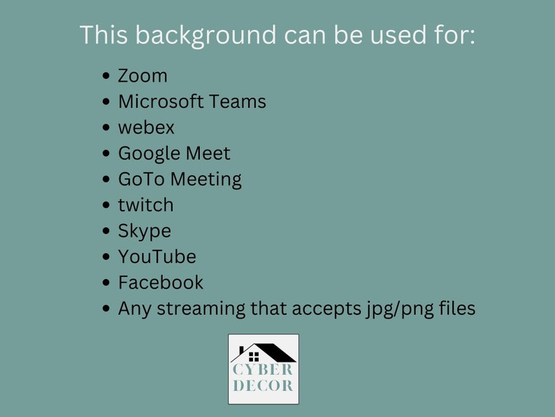 Zoom Background Home Office Bookshelves Zoom Background - Etsy