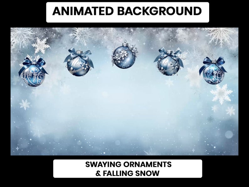 Virtual Animated Holiday Background Zoom Christmas, Festive Winter ...