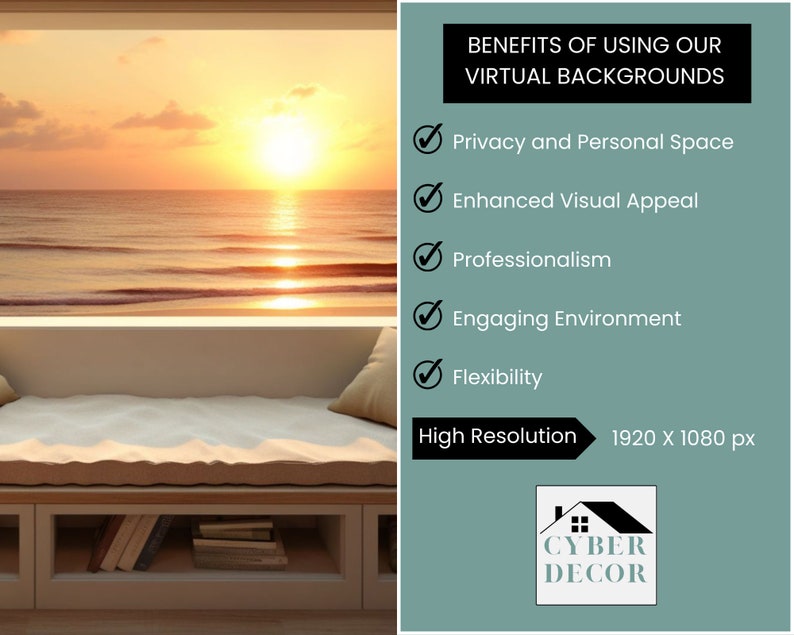 Virtual Background for Zoom and Video Conferencing Calls - Etsy