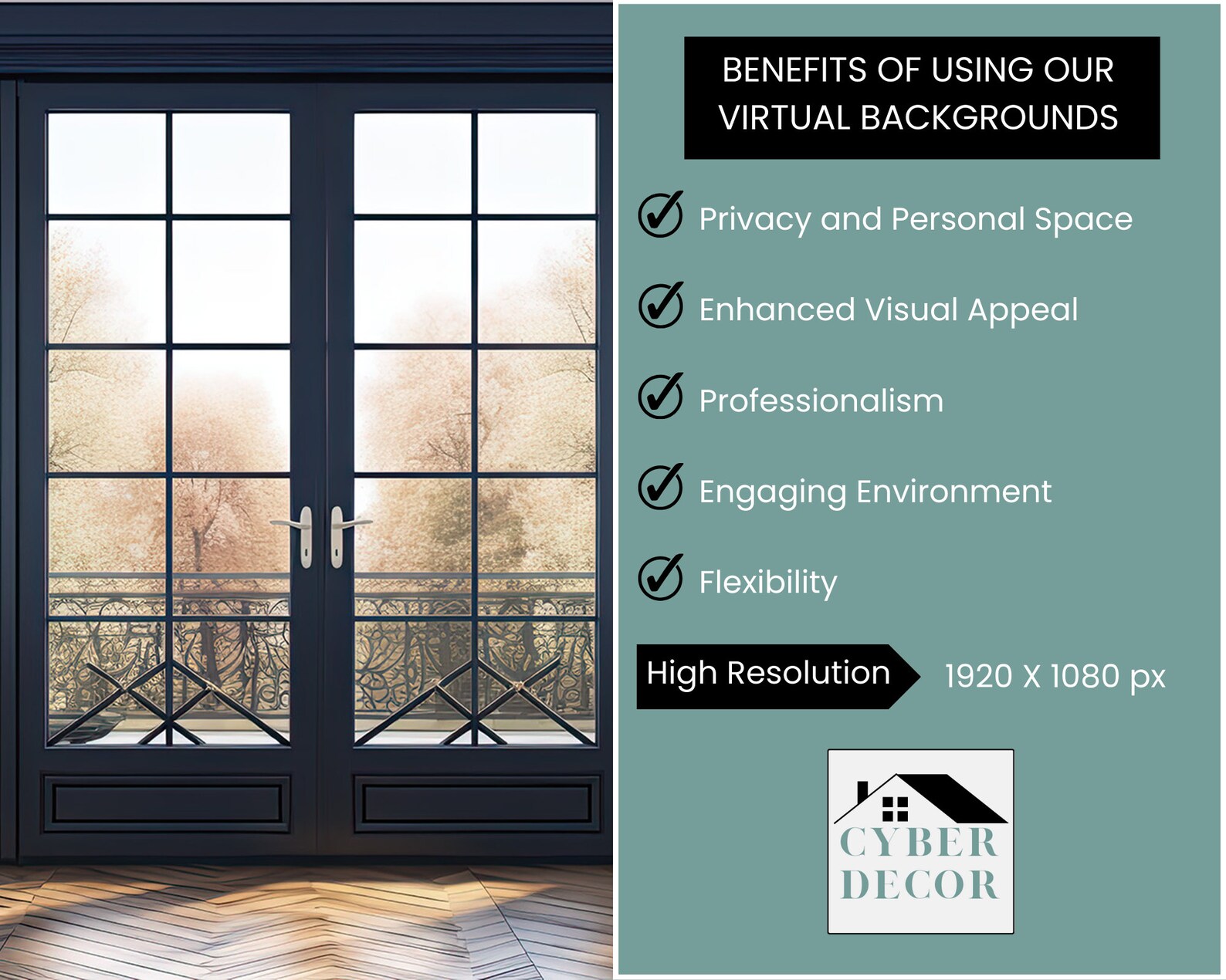 Window Zoom Virtual Work From Home, Zoom Home Office Virtual Backdrop ...