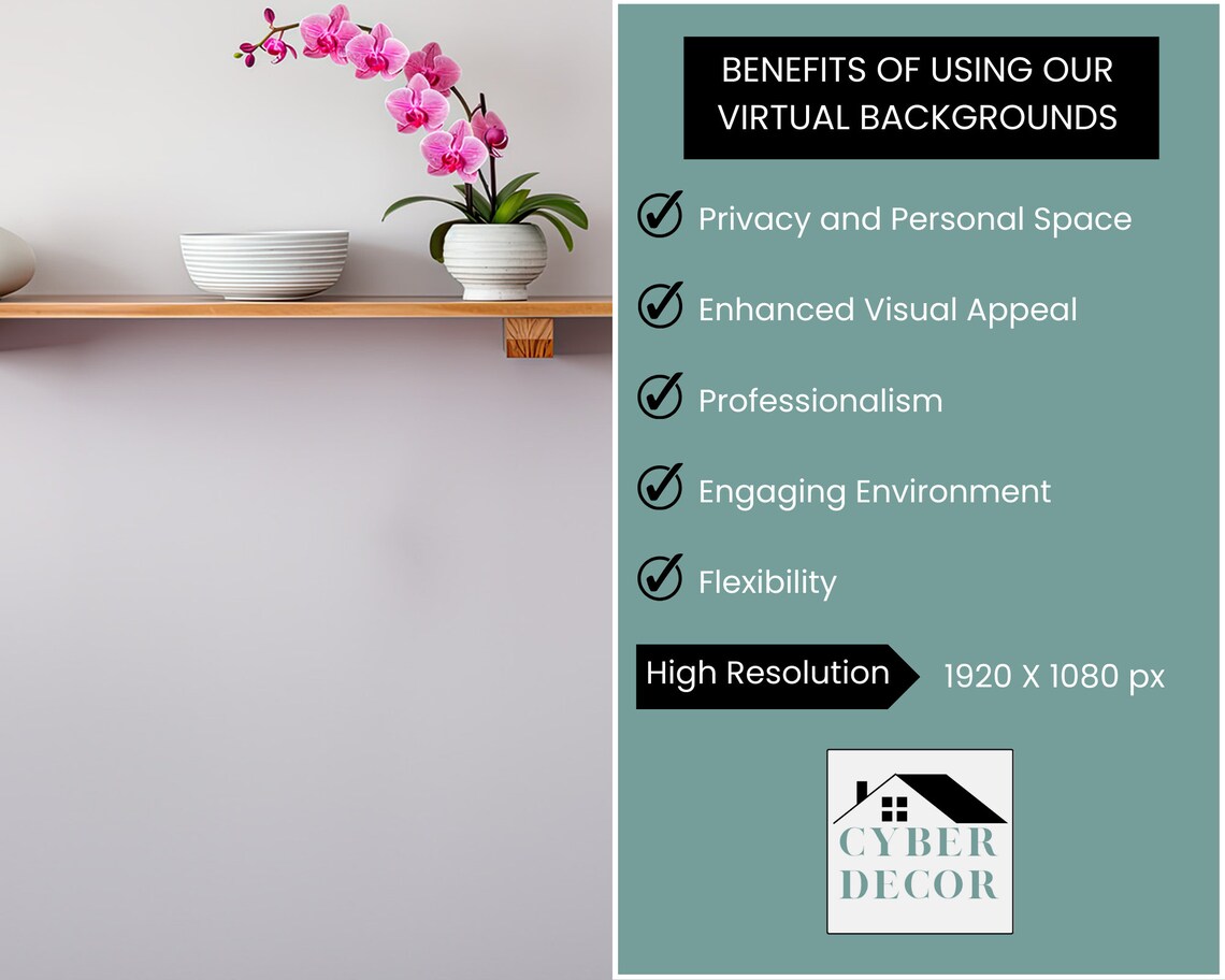 Shelf Virtual Background, Shelves Zoom Home Office Virtual Background ...